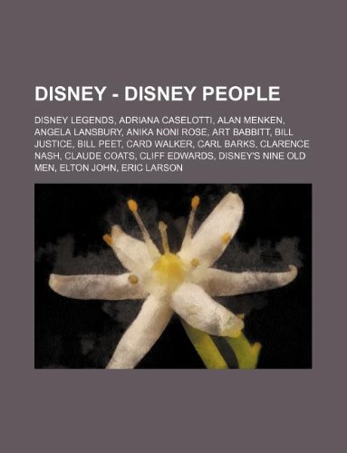 Disney - Disney People: Disney Legends, Adriana Caselotti, Alan Menken ...
