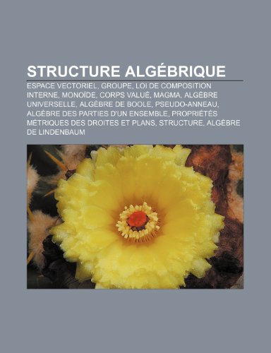Structure Algebrique: Espace Vectoriel, Groupe, Loi de Composition ...