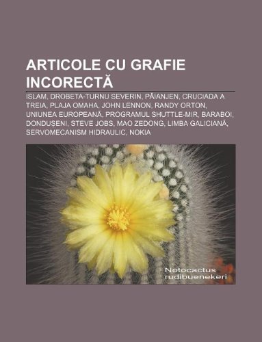 Articole Cu Grafie Incorect: Islam, Drobeta-Turnu Severin, P Ianjen ...