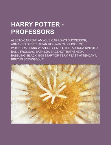 Harry Potter - Professors: Alecto Carrow, Amycus Carrow's Successor ...