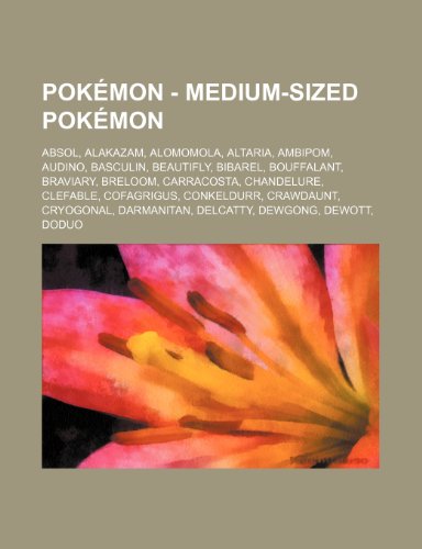 Pokemon - Medium-Sized Pokemon: Absol, Alakazam, Alomomola, Altaria ...