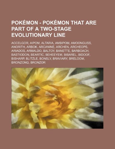 Pokemon - Pokemon That Are Part of a Two-Stage Evolutionary Line ...