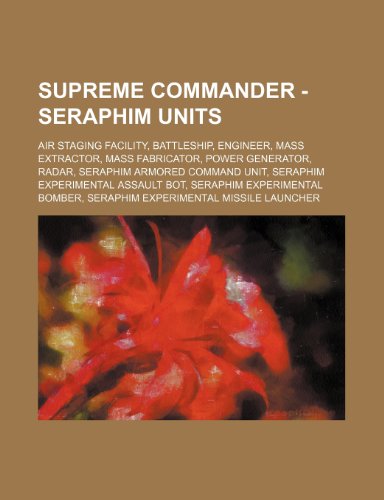 Supreme Commander - Seraphim Units: Air Staging Facility, Battleship ...