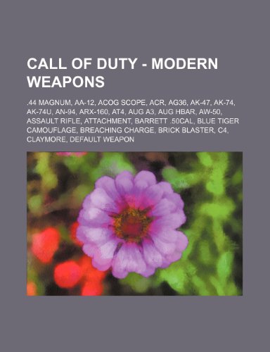 Call of Duty - Modern Weapons: .44 Magnum, AA-12, Acog Scope, Acr, Ag36 ...