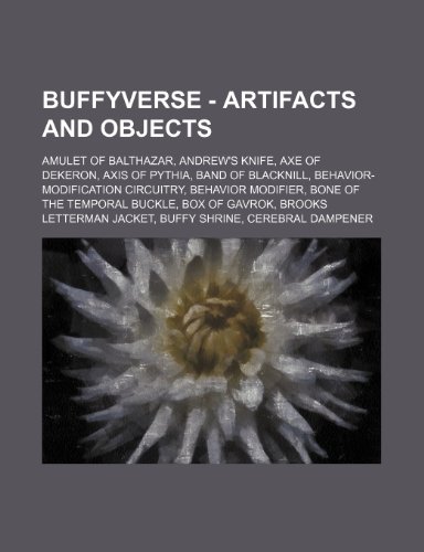Buffyverse - Artifacts and Objects: Amulet of Balthazar, Andrew's Knife ...
