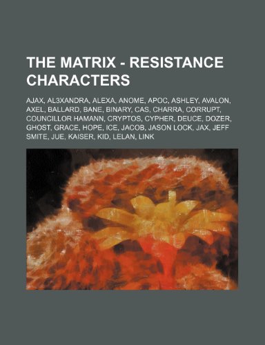 The Matrix - Resistance Characters: Ajax, Al3xandra, Alexa, Anome, Apoc ...