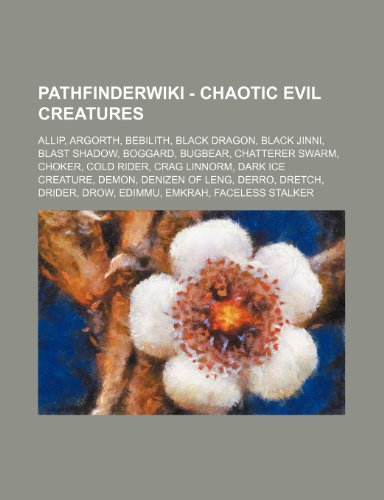 Pathfinder - Chaotic Evil Creatures: Allip, Argorth, Bebilith, Black ...