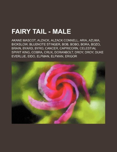 Fairy Tail - Male: Akane Mascot, Alzack, Alzack Connell, Aria, Azuma ...