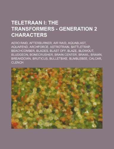 Teletraan I: The Transformers - Generation 2 Characters: Aero Raid ...