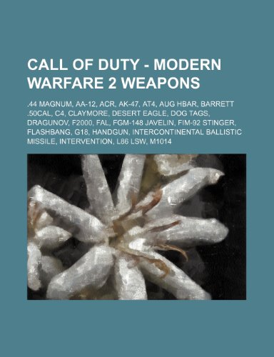 Call of Duty - Modern Warfare 2 Weapons: .44 Magnum, AA-12, Acr, AK-47 ...