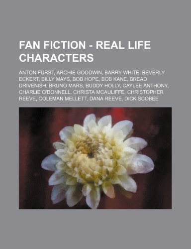 Fan Fiction - Real Life Characters: Anton Furst, Archie Goodwin, Barry ...