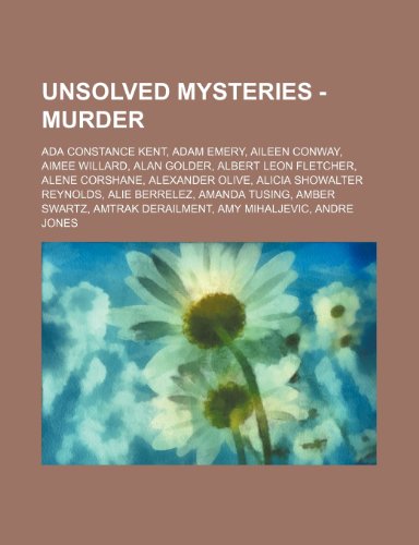 Unsolved Mysteries - Murder: ADA Constance Kent, Adam Emery, Aileen ...