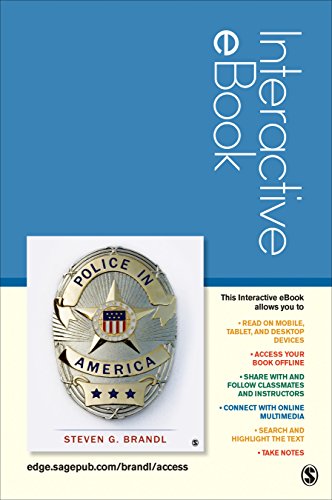 Police in America Interactive eBook Student Version by Steven G. Brandl ...
