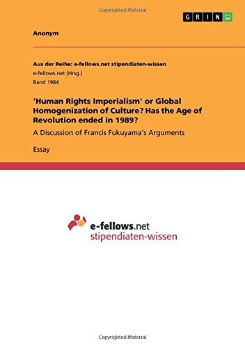 'Human Rights Imperialism' or Global Homogenization of Culture? Has the ...