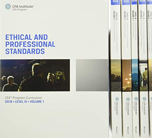 CFA Program Curriculum 2018 Level III Volumes 1-6 Box Set by CFA ...