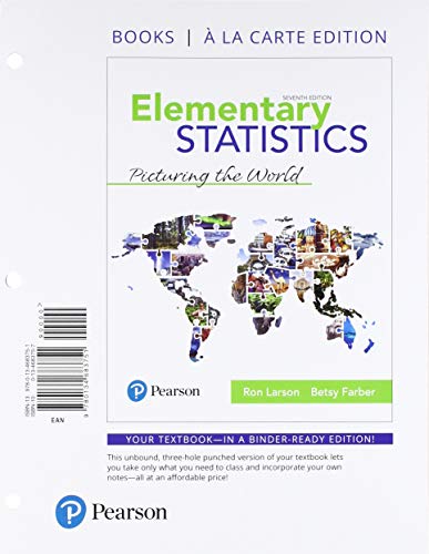 Elementary Statistics: Picturing the World by Ron Larson | Goodreads