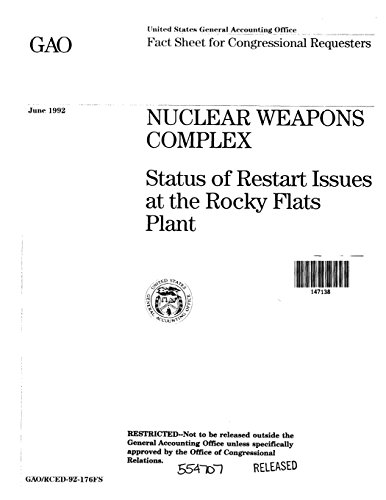 Nuclear Weapons Complex: Status of Restart Issues at the Rocky Flats ...