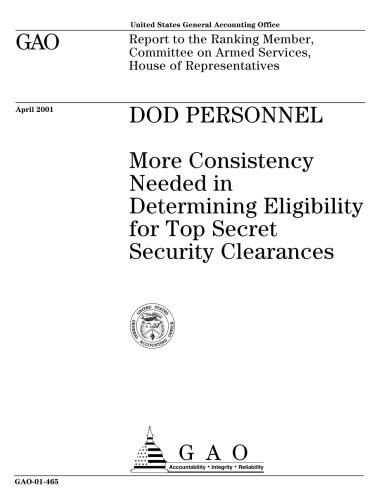 Dod Personnel: More Consistency Needed in Determining Eligibility for ...