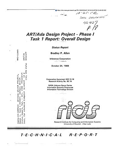 Art/ADA Design Project, Phase 1. Task 1 Report: Overall Design by ...