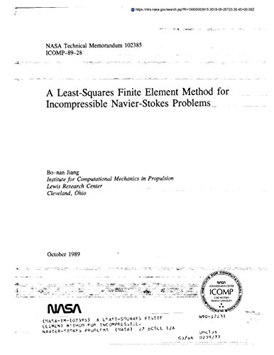 A Least Squares Finite Element Method For Incompressible Navier Stokes Problems By National