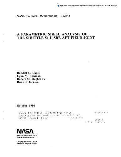 A Parametric Shell Analysis of the Shuttle 51-L Srb Aft Field Joint by ...
