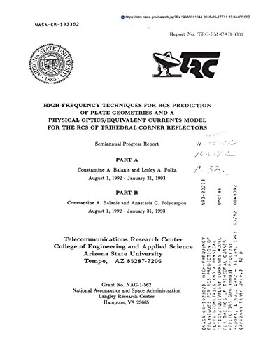 High-Frequency Techniques for RCS Prediction of Plate Geometries and a ...