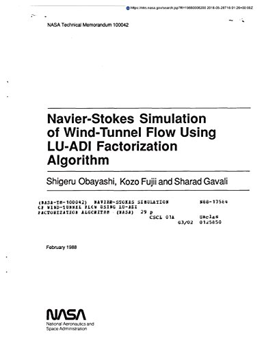 Navier-Stokes Simulation of Wind-Tunnel Flow Using Lu-Adi Factorization ...