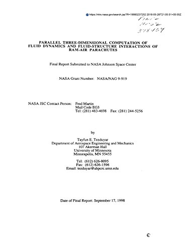 Parallel Three-Dimensional Computation of Fluid Dynamics and Fluid-Structure Interactions of Ram ...