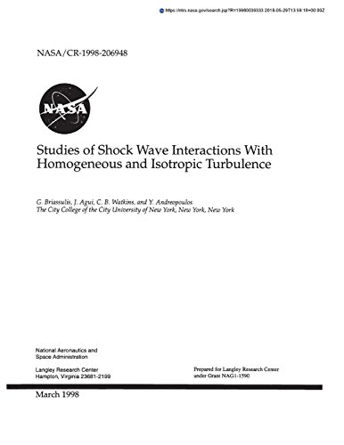 Studies of Shock Wave Interactions with Homogeneous and Isotropic Turbulence by National ...