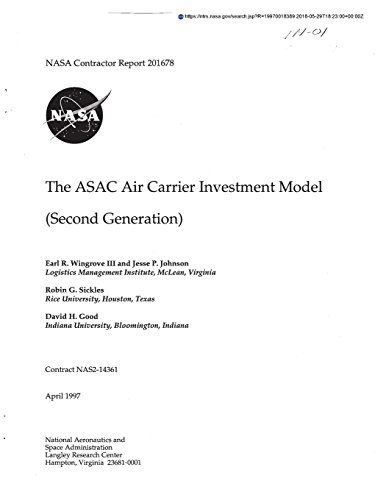 The Asac Air Carrier Investment Model by National Aeronautics and Space ...