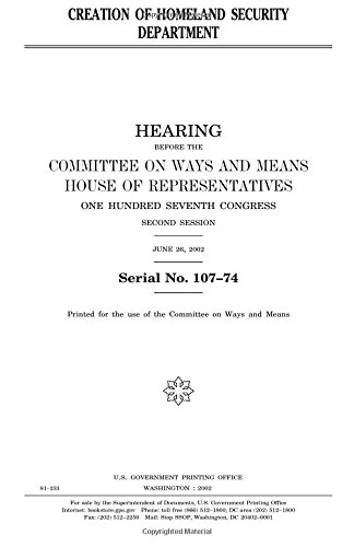 Creation of Homeland Security Department by U.S. Congress | Goodreads