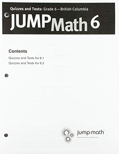 Cdn Qt 6 New Ed BC [jump Math]: New Canadian Edition by John Mighton ...