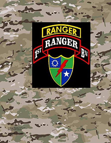 1st Ranger Battalion 8.5" X 11" 200 Page Lined Notebook by U.S ...