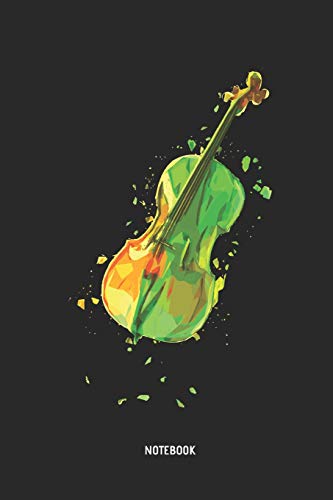 Cello Notebook: Green Cello Journal. Great Accessories & Gift Idea for ...