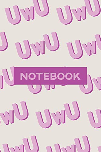 Notebook: Uwu Cuteness Overload Purple Pink Typography Meme by Gab ...