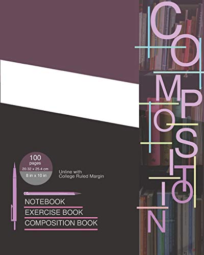 Composition Book/Notebook/Exercise Book: Unlined/Unruled-With-Margin ...