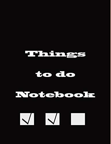 Things to do Notebook: Handbook with Checklist pages, Dayly Planner,To ...