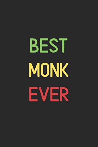 Best Monk Ever: Lined Journal, 120 Pages, 6 x 9, Funny Monk Notebook ...