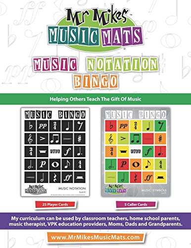 Music Notation Bingo: MrMikesMusicMats by Michael Welch | Goodreads
