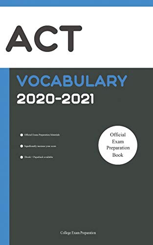ACT Official Vocabulary 2020-2021: All Words You Should Know for ACT ...