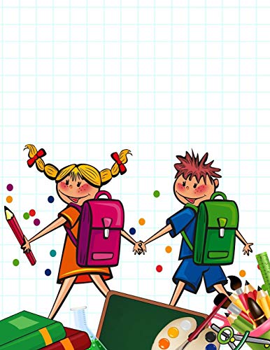 Grade School Graph Paper: 5x5 squares - 5 squares per inch - 108 pages ...