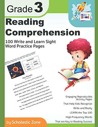 Reading Comprehension Grade 3, 100 Write-and-Learn Sight Word Practice ...