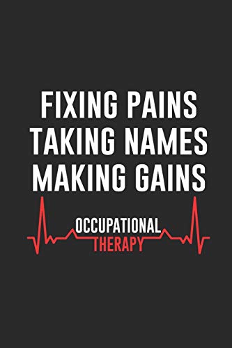 Fixing Pains Taking Names Making Gains: Dotted Bullet Notebook (6" x 9 ...