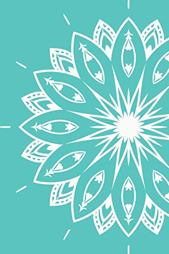 floral Mandala Notebook: Mandala Journal,6"x9", White Lined Paper, mint ...