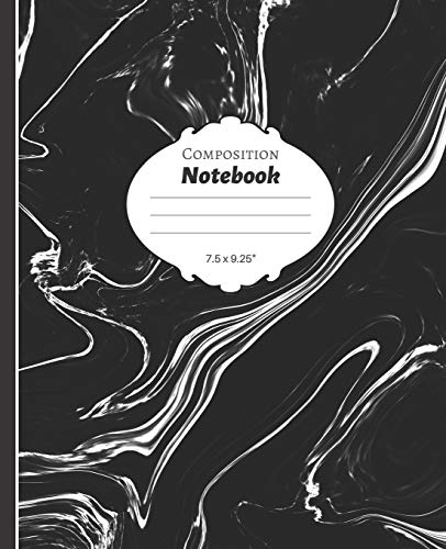 Marble Composition Notebook: Wide Ruled Line Paper - for School or ...