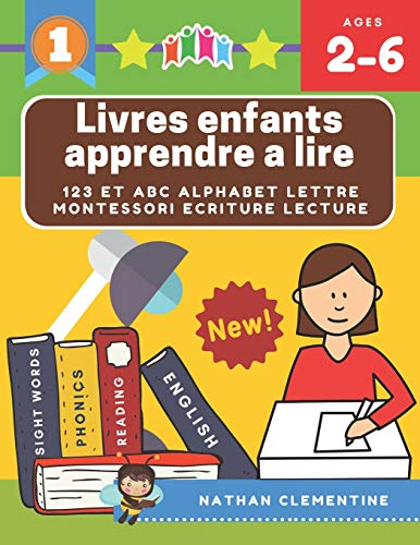 Livres enfants apprendre a lire 123 et ABC alphabet lettre montessori ...