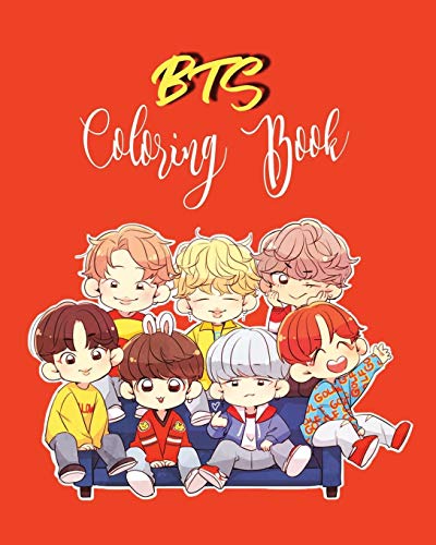 BTS Coloring Book: for Stress Relief, Happiness and Relaxation: for ...