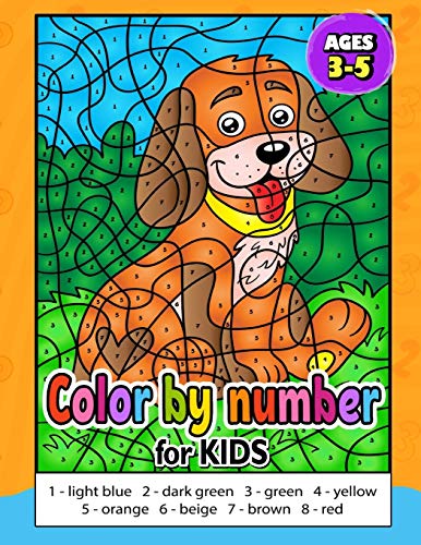 Color by Number for Kids ages 3-5: Activity For Kids - Ages 4-8, Boys ...