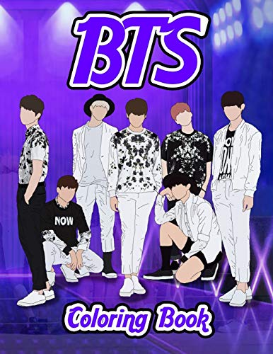 BTS Coloring Book: Stress Relief, Happiness and Relaxation with BTS Jin ...