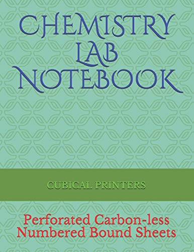 CHEMISTRY LAB NOTEBOOK: Perforated Carbon-less Duplicate Sheets by ...
